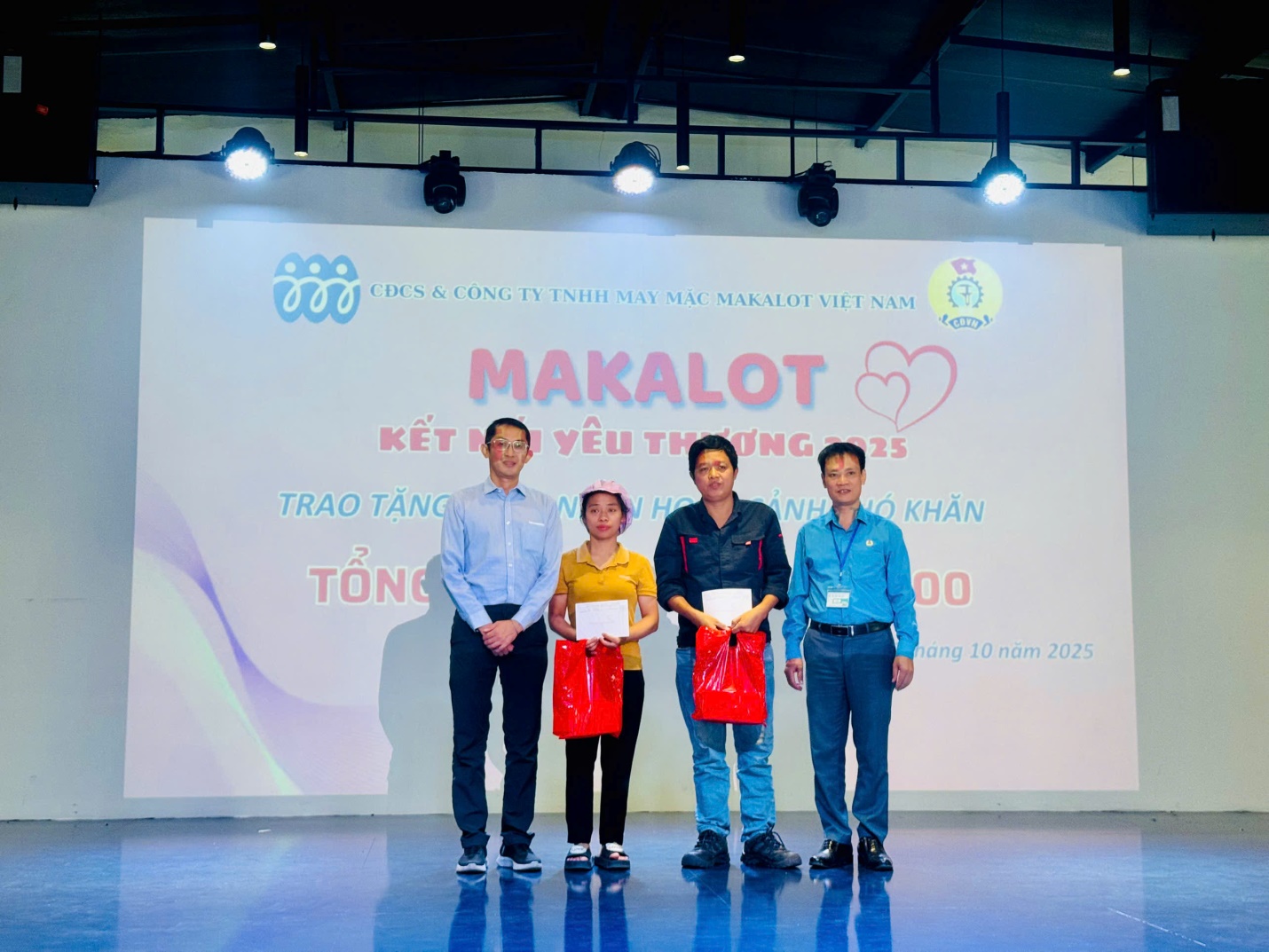 Công ty TNHH May mặc Makalot Việt Nam trao 82 sổ tiết kiệm tặng người ...