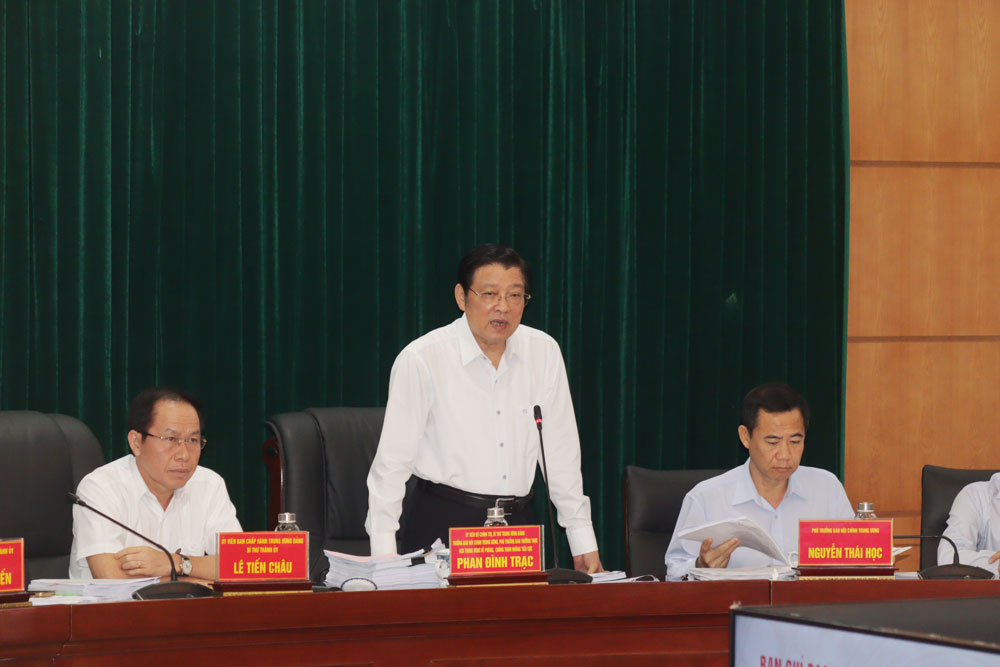 Ban Chỉ đạo Trung ương về phòng, chống tham nhũng, tiêu cực triển khai Kế hoạch kiểm tra tại Ban ...